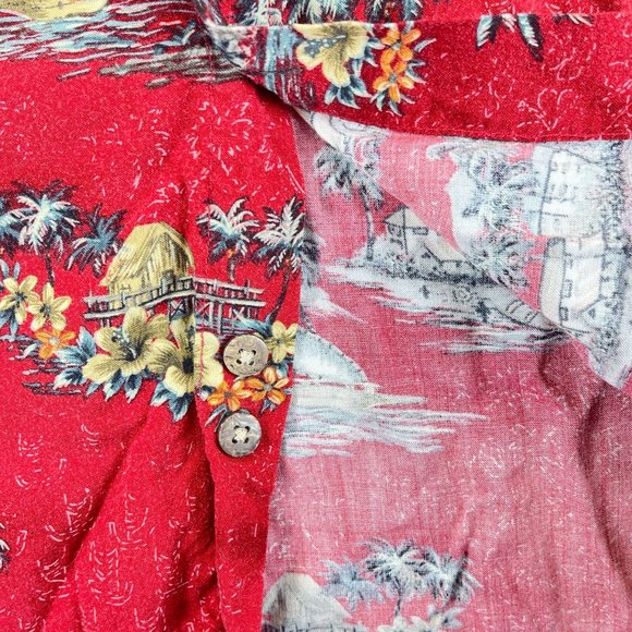 campia moda | Shirts | Vintage Campia Moda Mens Xl Red Hawaiian Shirt ...